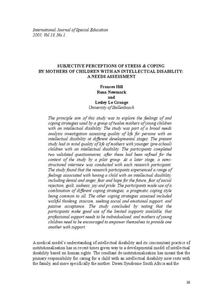 Jaw Aban | PDF | Intellectual Disability | Disability