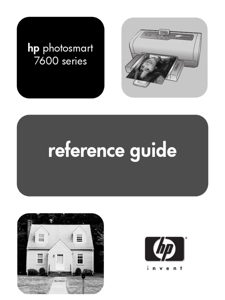Reference Guide: HP Photosmart 7600 Series | PDF | Computer Data ...