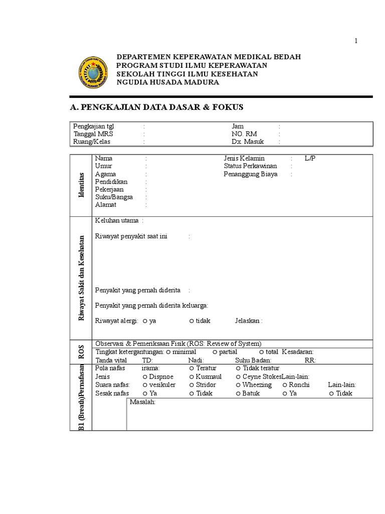 Format Askep KMB | PDF