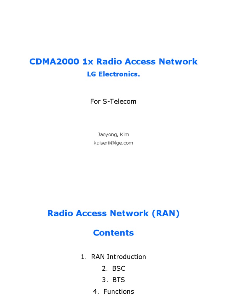 CDMA2000 1x Radio Access Network Specifications and Overview | PDF | Asynchronous Transfer Mode ...