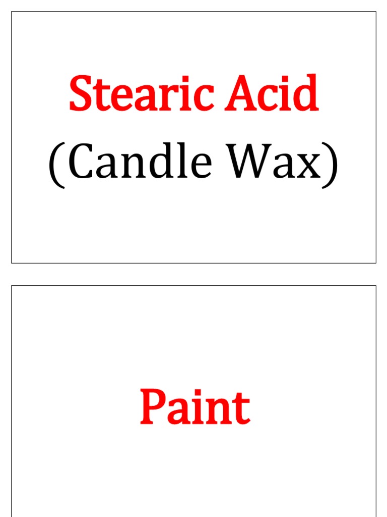 Stearic Acid: (Candle Wax) | PDF
