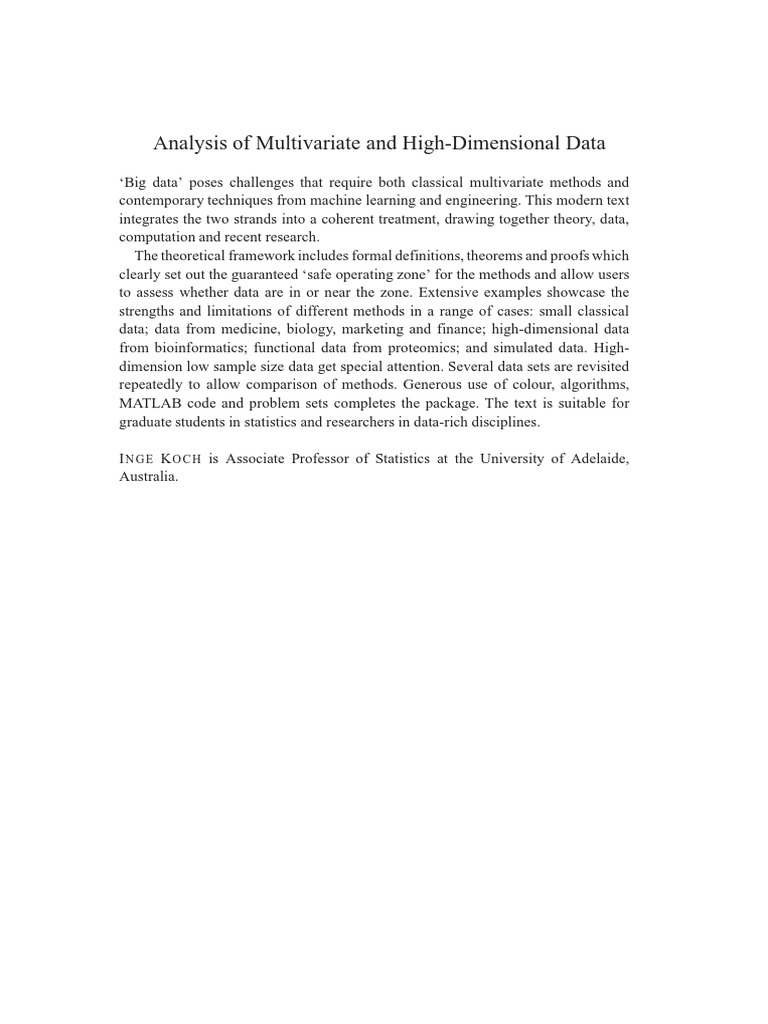 Multivariate Data Analysis Techniques | PDF | Business