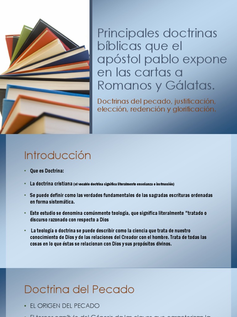 Principales Doctrinas Bíblicas Que El Apóstol Pablo Expone | PDF ...