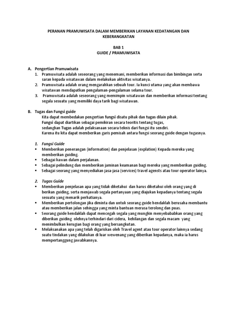 Pedoman Dasar Guide | PDF