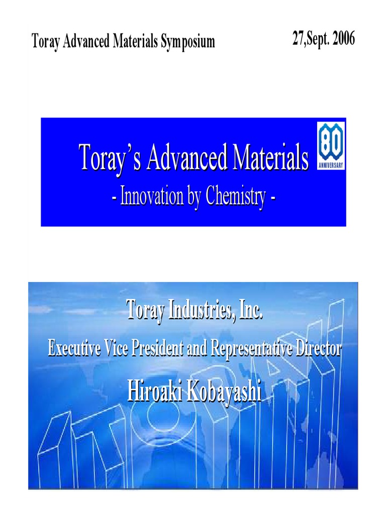 Toray's Advanced Materials Innovation | PDF | Membrane | Fibers