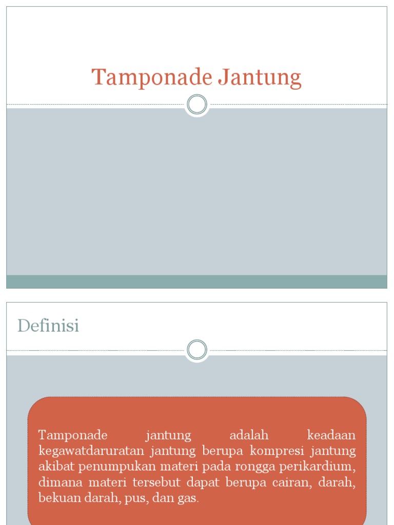 Tamponade Jantung | PDF