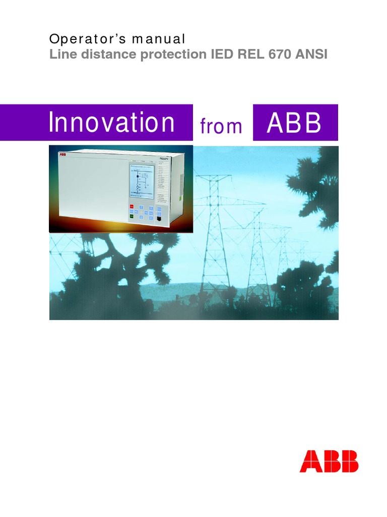 1mrk505276-Uus - Om Rel670 1.1 | PDF | Logic Gate | Electrical Impedance