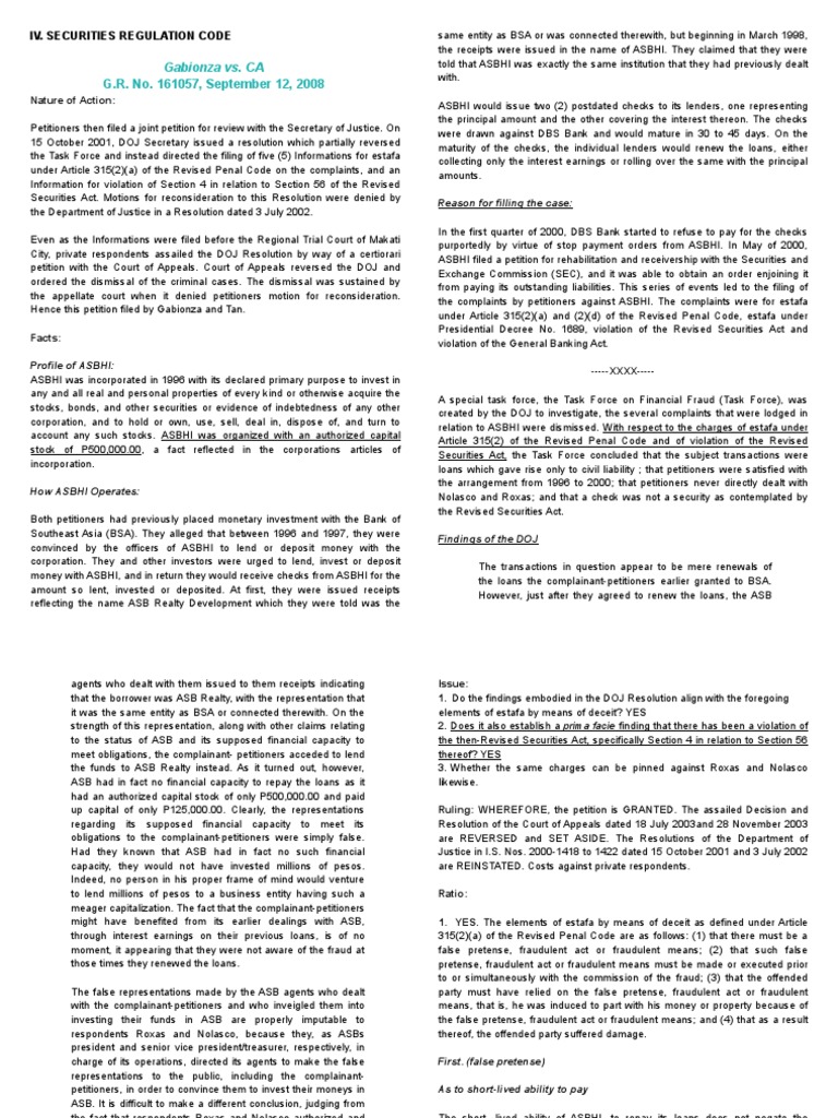 SRC Cases | PDF | Securities (Finance) | U.S. Securities And Exchange ...