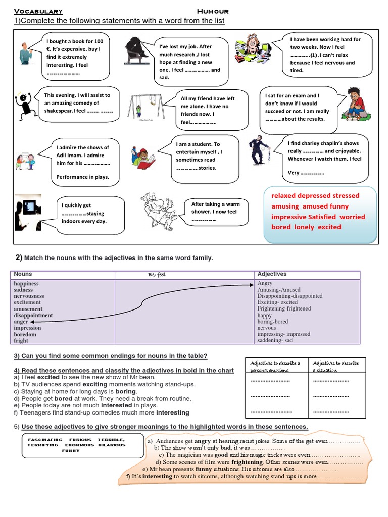 Humour Vocabulary Lesson | PDF | Jokes | Humour