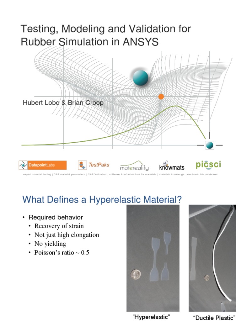 Testing, Modeling and Validation For Rubber Simulation in ANSYS | PDF ...