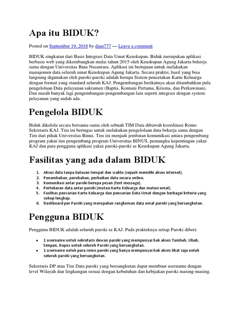 Apa Itu Biduk | PDF