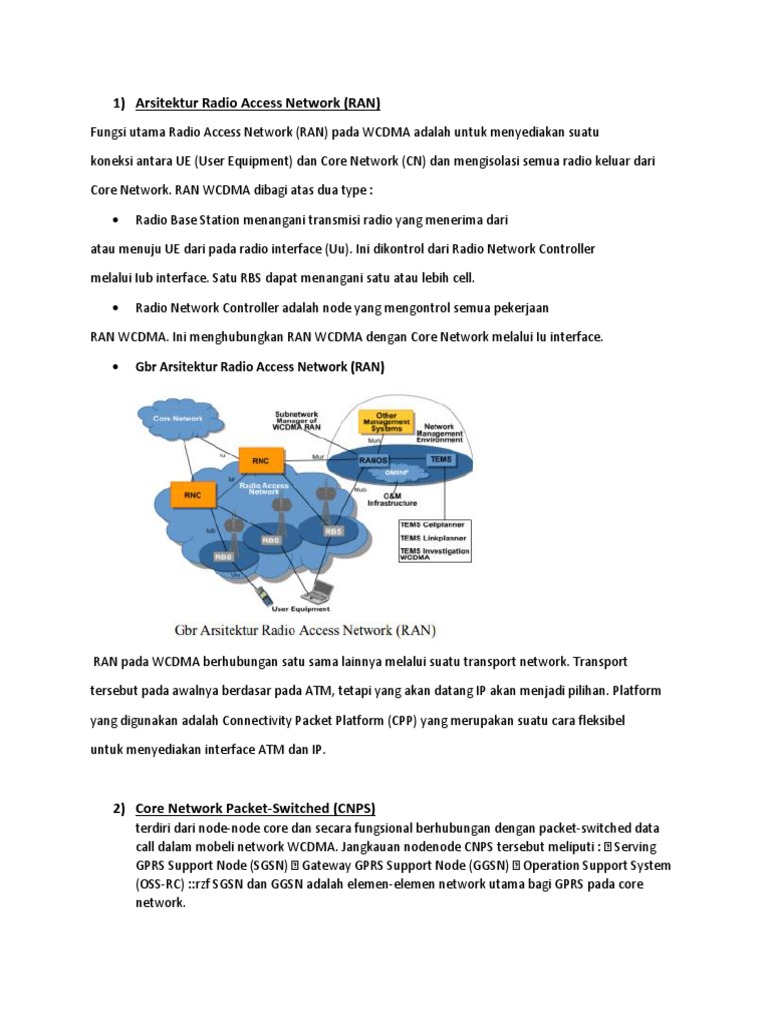 Arsitektur Radio Access Network PDF | PDF