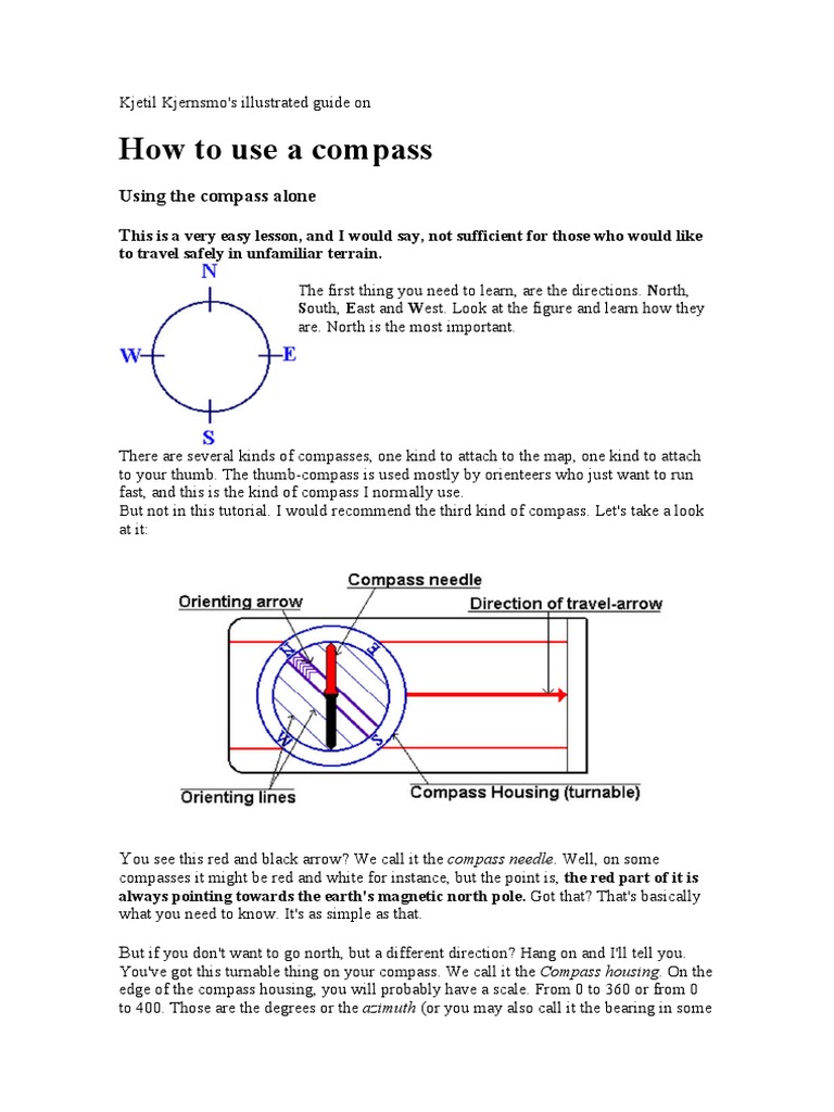 How To Use A Compass | PDF | Compass | Navigation