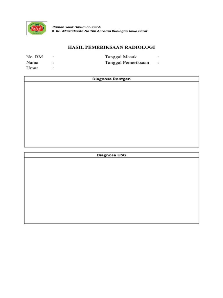 Desain Form Rontgen | PDF