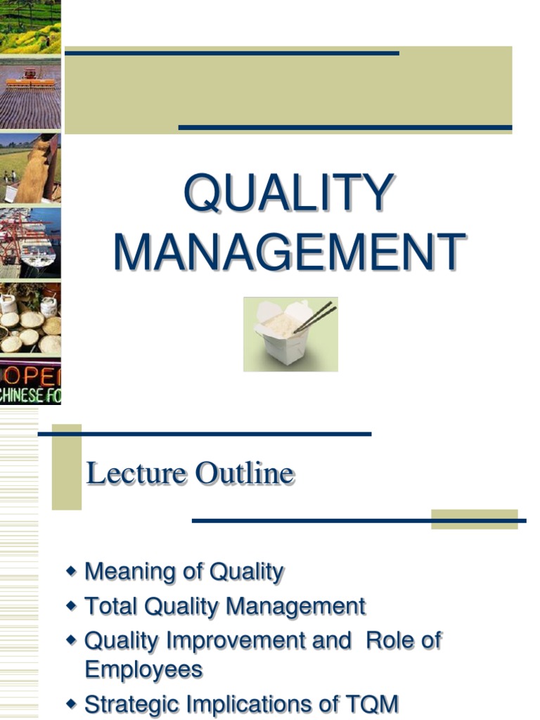 Quality MGT 1 | Download Free PDF | Quality Management | Production And ...