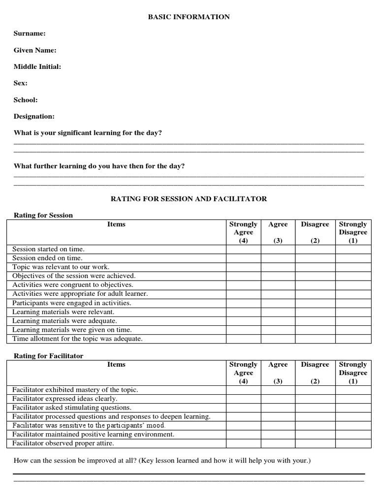 QATAME ONLINE FORM | Facilitator | Learning