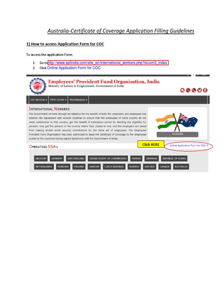 Australia Guidelines To Fill COC | Download Free PDF | Passport ...