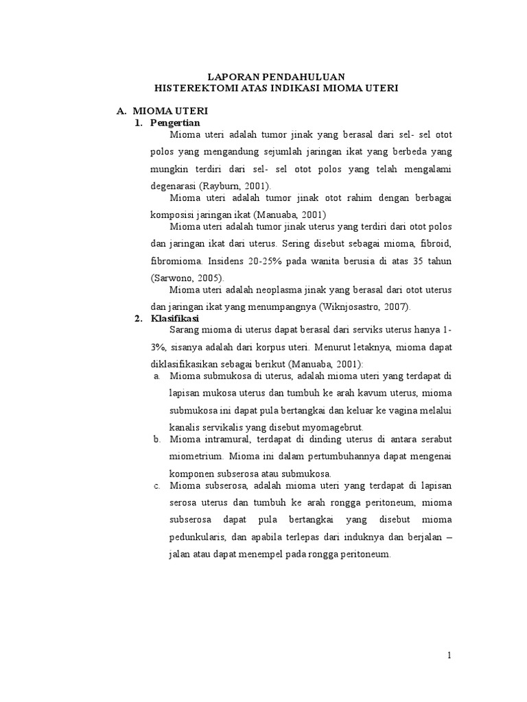 LP Histerektomi | PDF