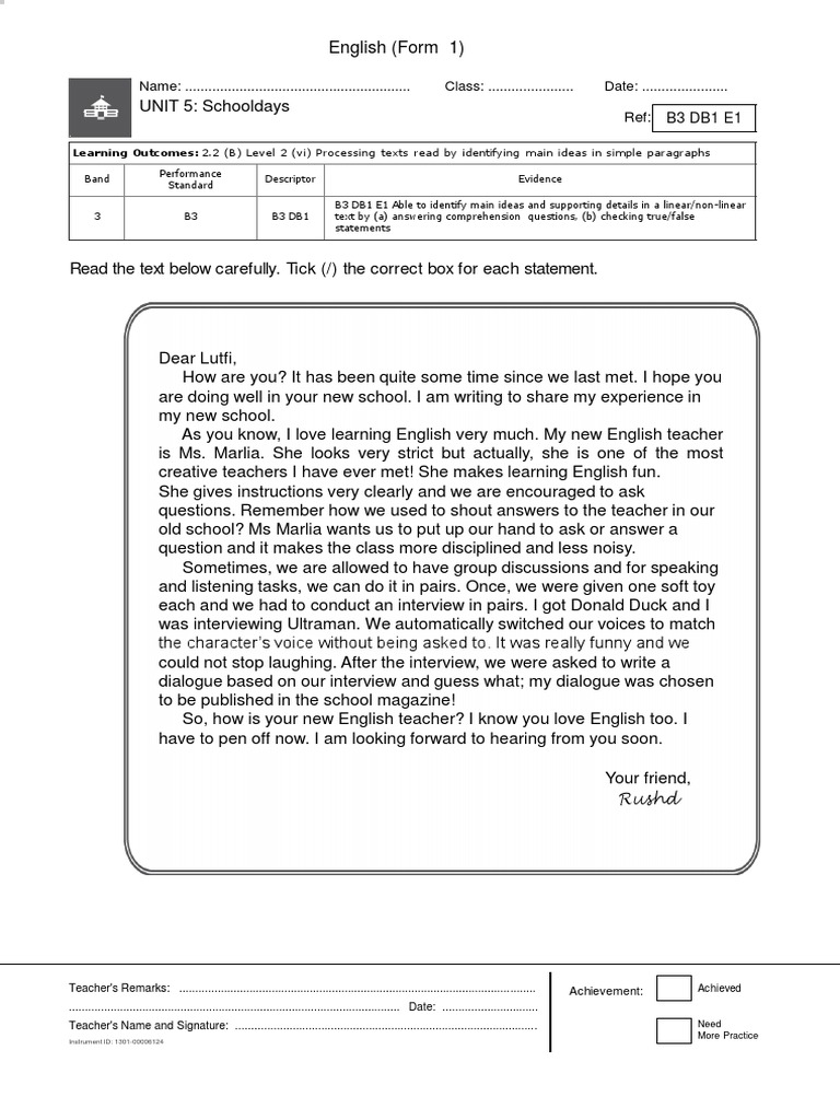 Name: .......................................................... Class