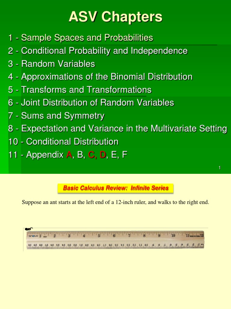 1a - Calculus Review - Infinite Series | PDF | Probability Distribution ...