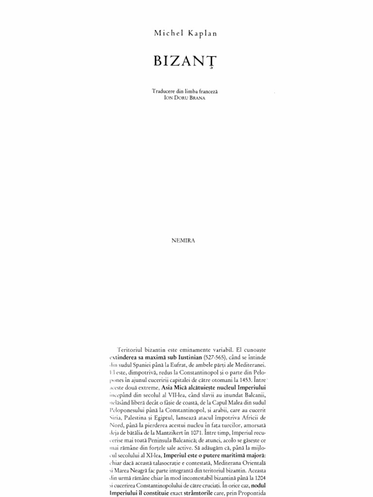 Michael Kaplan Bizant PDF | PDF