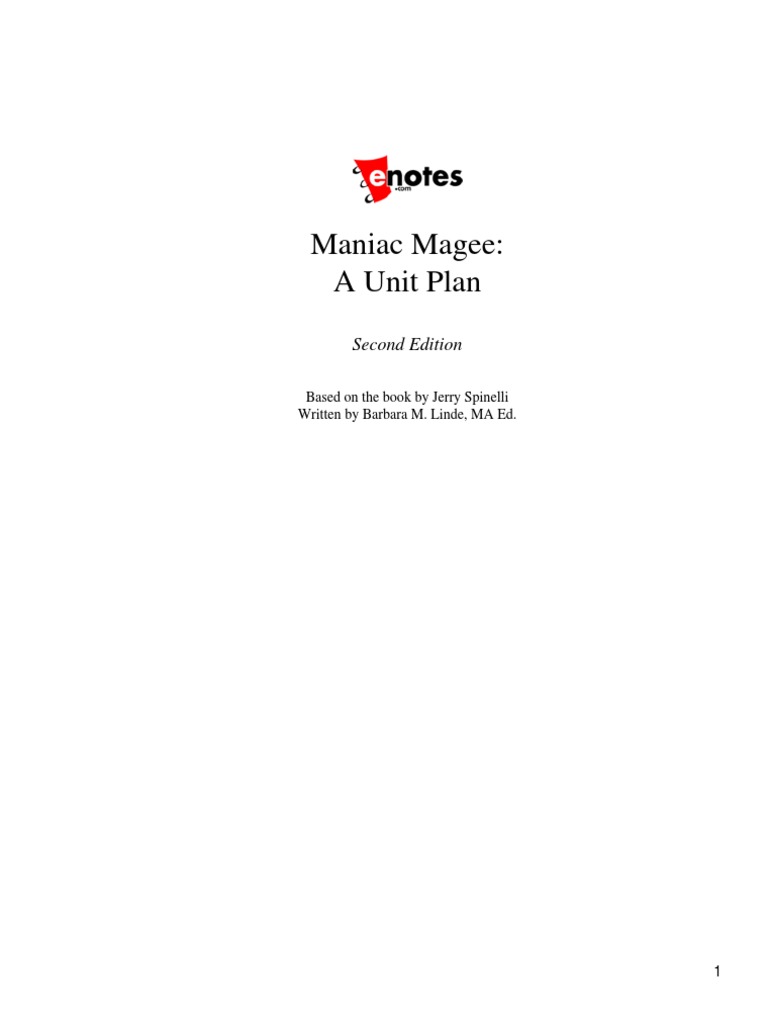 Maniac Magee Lesson Plan | PDF