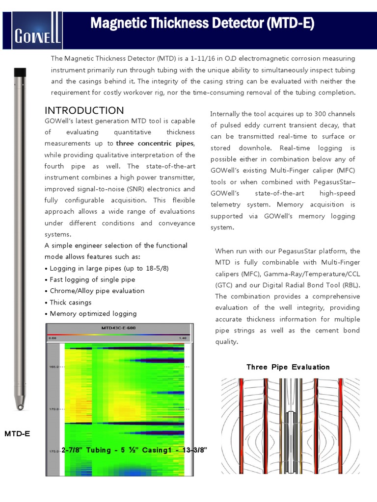GOWell MTD-E Plus Prodcut Sheet A4 2016 | PDF | Signal To Noise Ratio ...