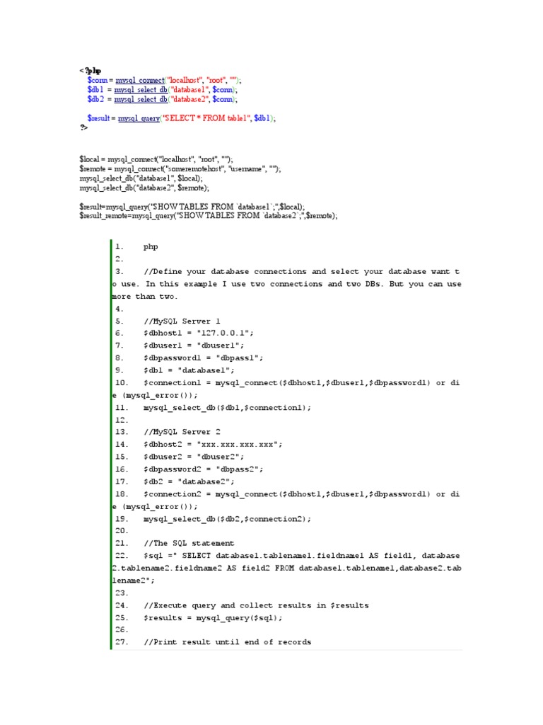 Working With Multiple Databases | PDF | Ibm Db2 | Databases