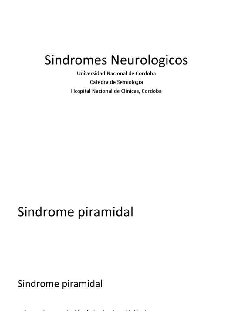 Síndromes Alternos y Abatiestesia | PDF | Desórdenes neurológicos ...