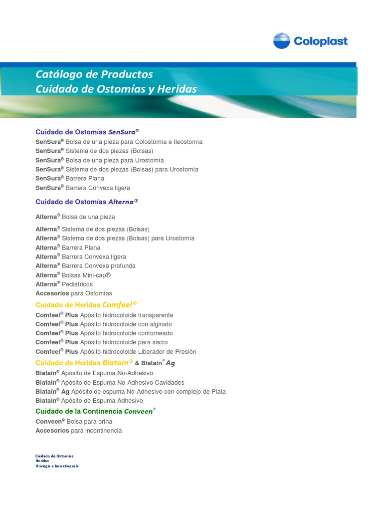 Coloplast | PDF | Piel | Absorción (Química)