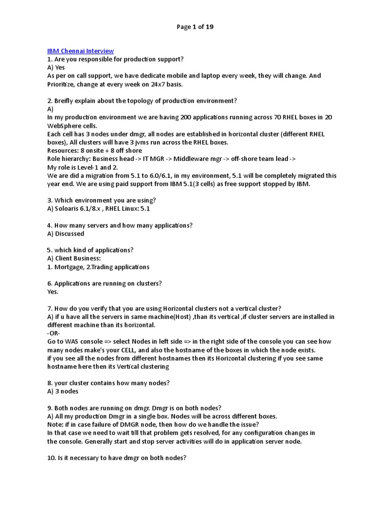 IBM WebSphere Application Server Interview Questions | PDF | Application Server | Web Server