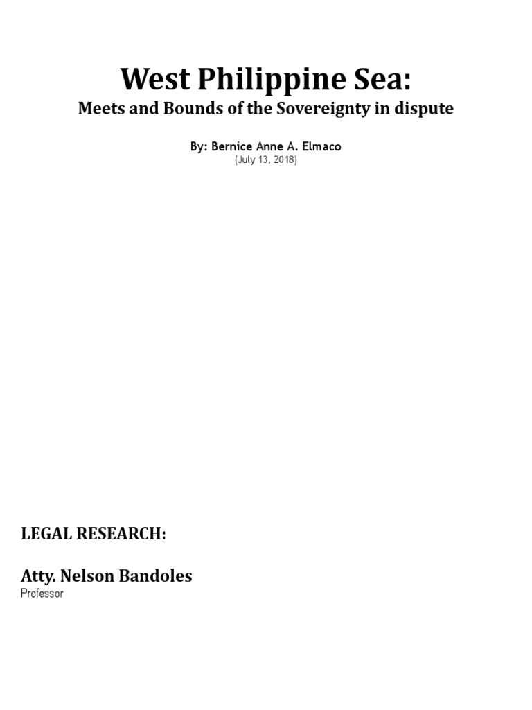West Philippine Se1 | PDF