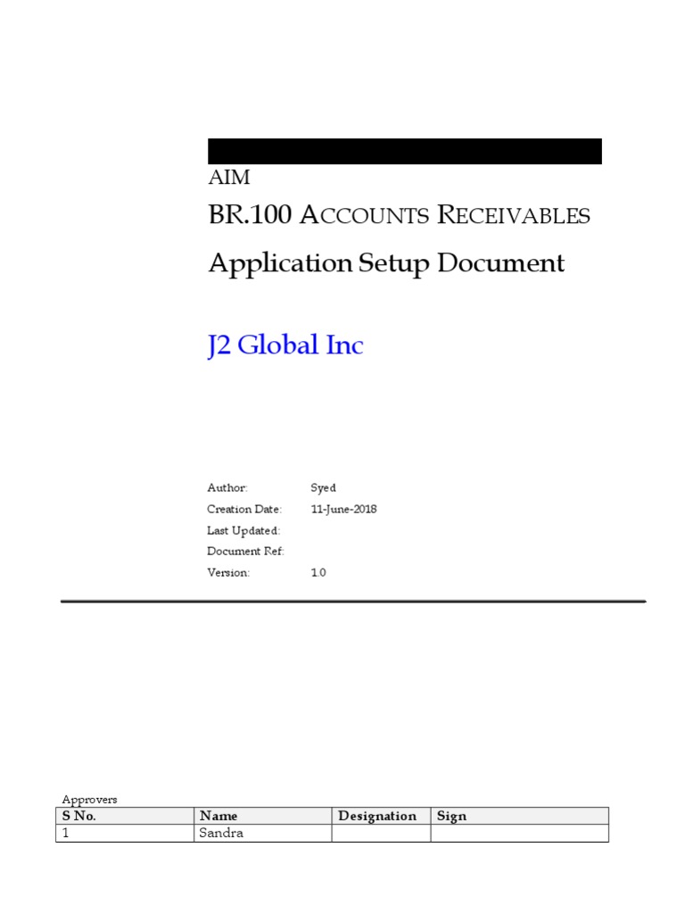 BR100 Accounts Receivables | Download Free PDF | Receipt | Invoice