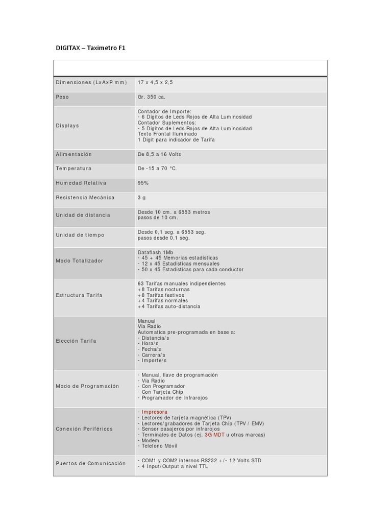Digitax - F1 | PDF | Diodo emisor de luz | Electrónica