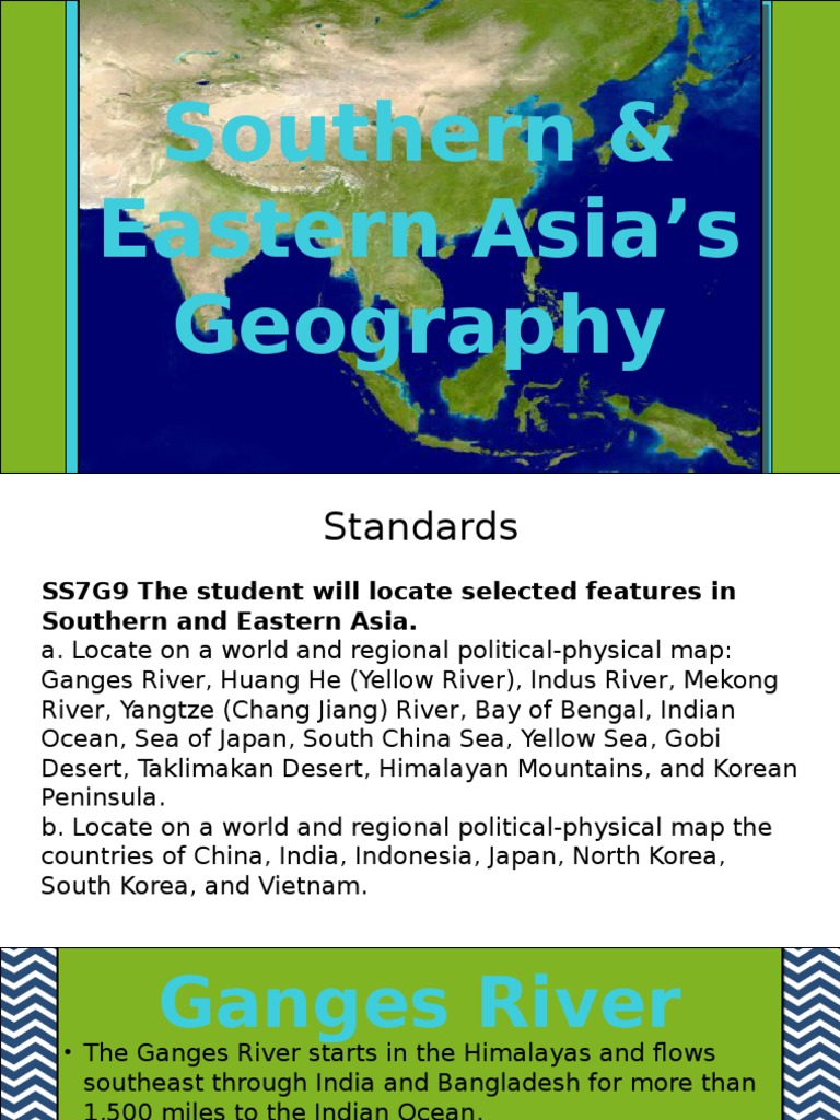 Southern Eastern Asia Geography Student | PDF | Himalayas | Mekong