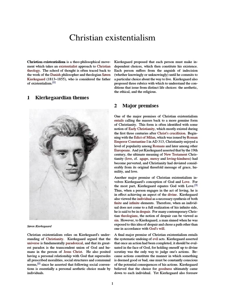 Christian Existentialism | PDF | Theology | Science