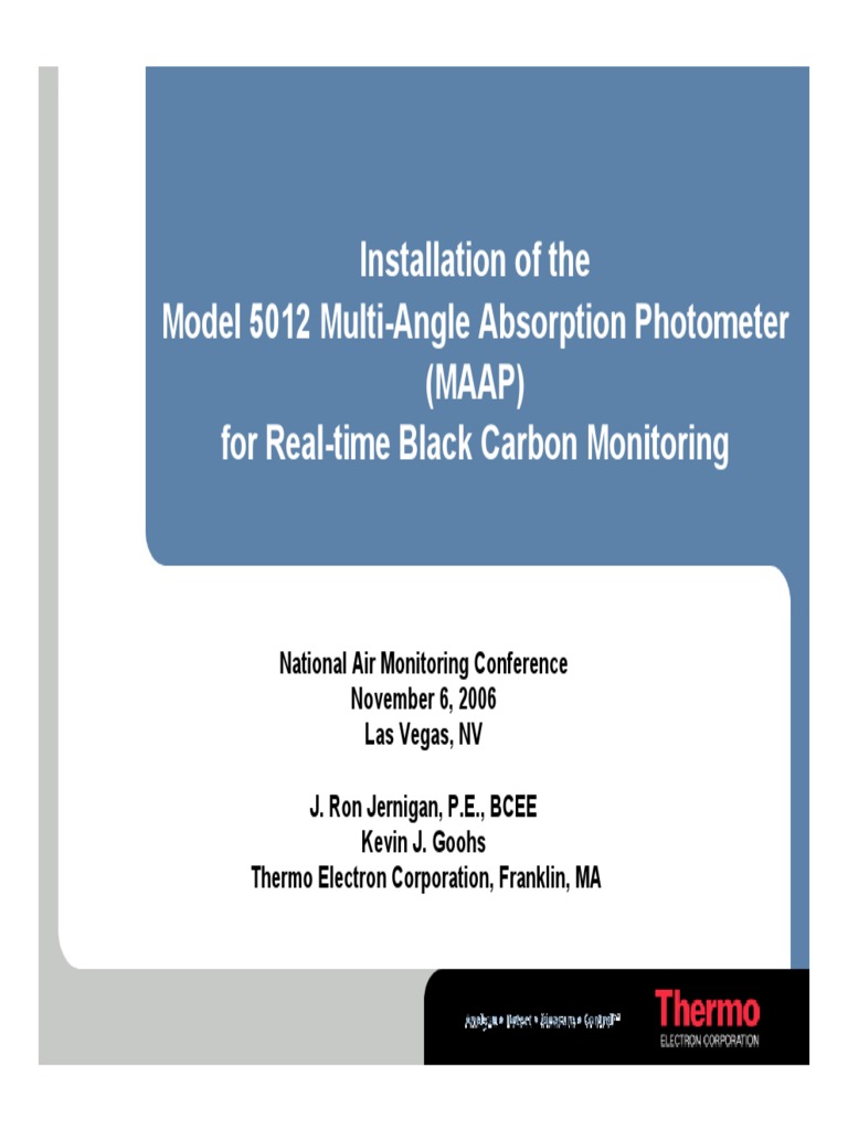 Instalacion 5012 BC | PDF | Particulates | Calibration
