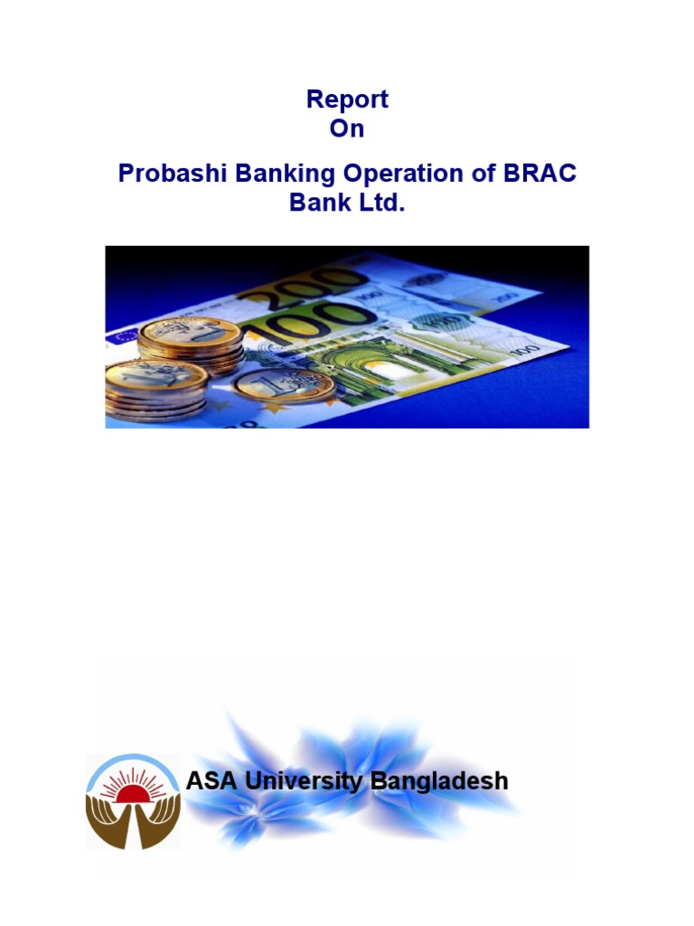 Report On Probashi Banking System of Brack Bank | PDF | Identity ...
