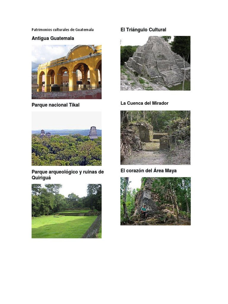 Patrimonios Culturales de Guatemala | PDF