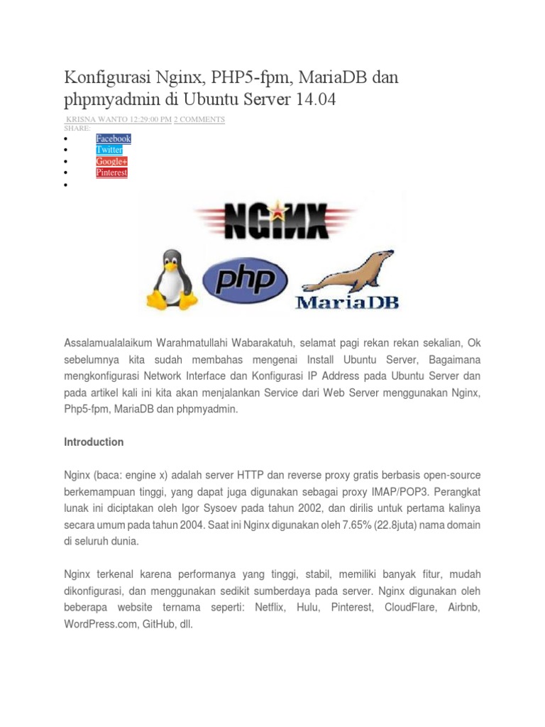 Konfigurasi Nginx | PDF