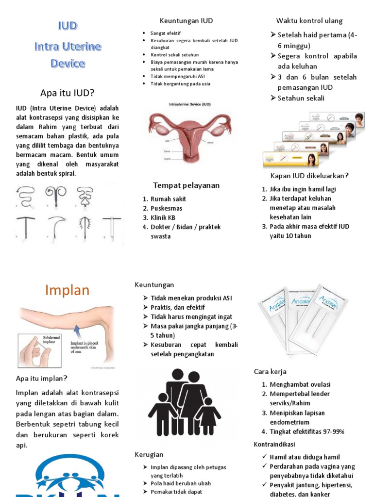 Leaflet IUD Dan Implan | PDF