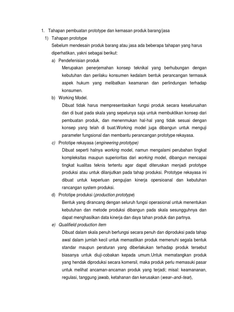 Cara Membuat Prototype Produk & Merancang Kemasan Yang Efektif | PDF