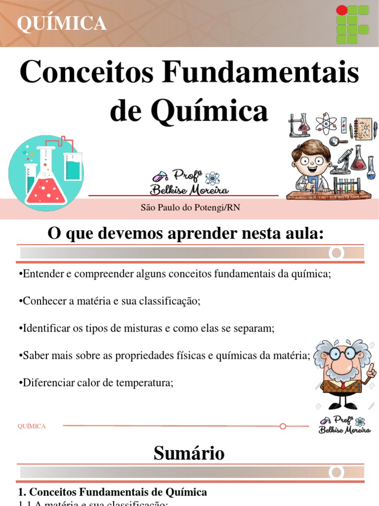 1 Conceitos Fundamentais De Quimica Pdf Substancias Químicas Calor