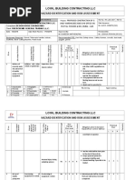 Risk Assesment For Formwork Activity | PDF | Risk | Hazards