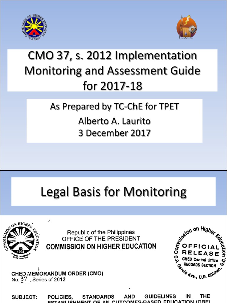 CMO 37 Monitoring Guide For HEI-2018 | PDF | Business