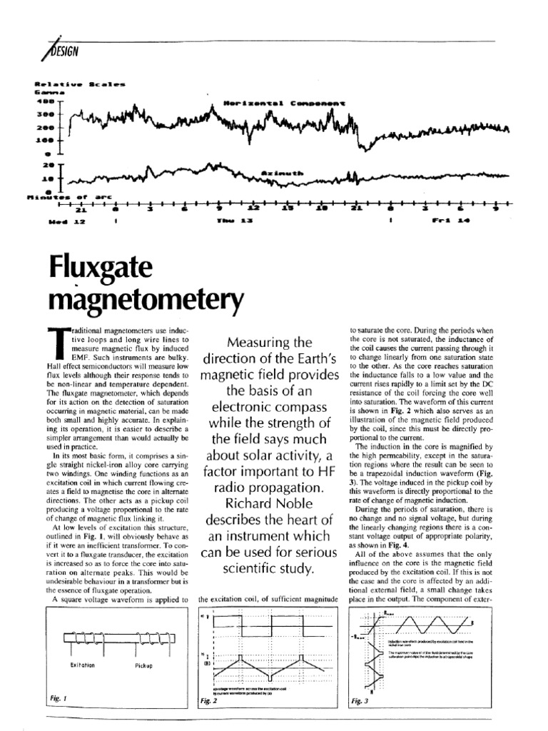 Fluxgate Magnetometer | PDF | Teaching Methods & Materials | Science & Mathematics