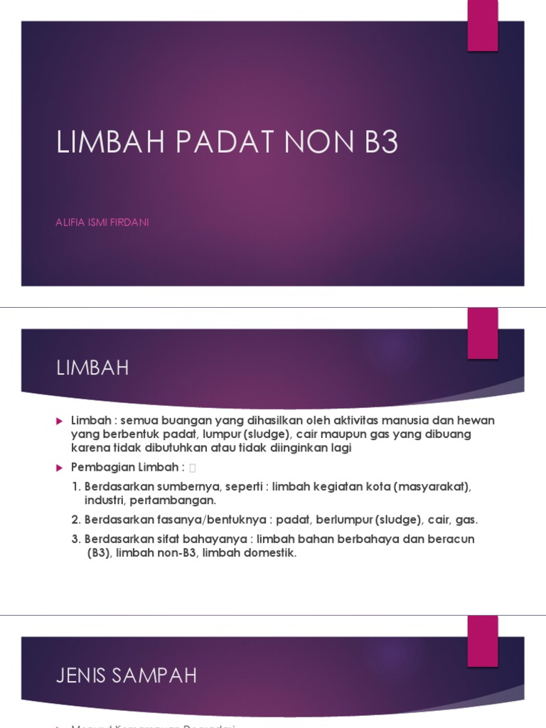 Limbah Padat Non b3 | PDF