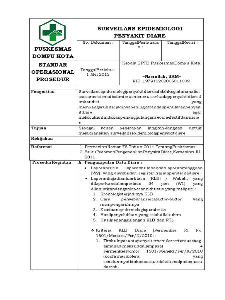 Sop Diare | PDF