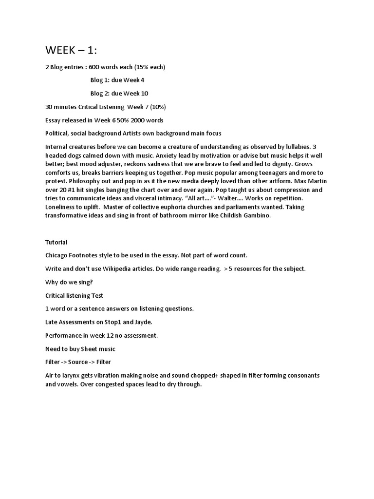 Week | PDF