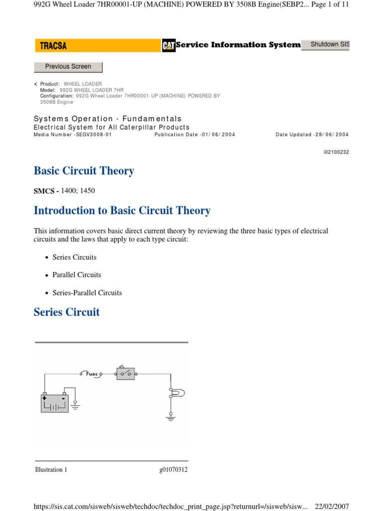 Teoria de Los Circuitos Basicos | PDF | Series And Parallel Circuits | Electrical Network